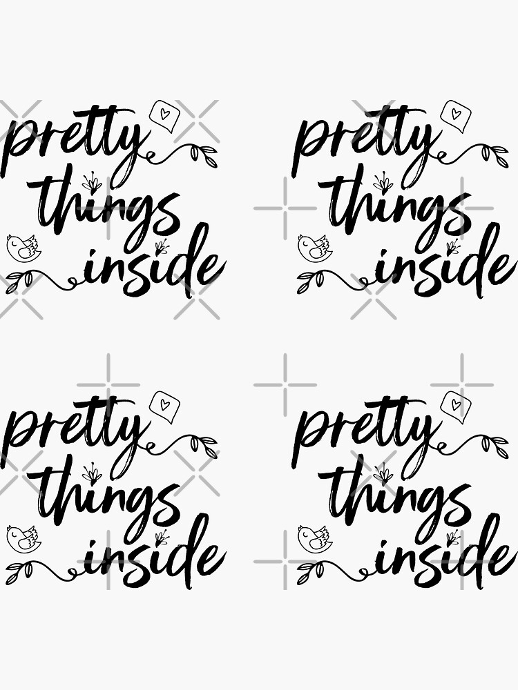 "Pretty Things Inside - Small Business Packaging Label Pack 8" Sticker ...