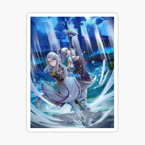 "Ayato & Ayaka Genshin Impact" Sticker for Sale by genshinwaifus ...