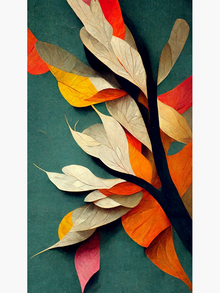 "Paper branch" Sticker for Sale by WeddingPrint | Redbubble