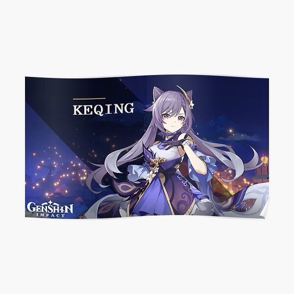 "Cover Keqing Genshin Impact" Poster for Sale by genshinwaifus | Redbubble