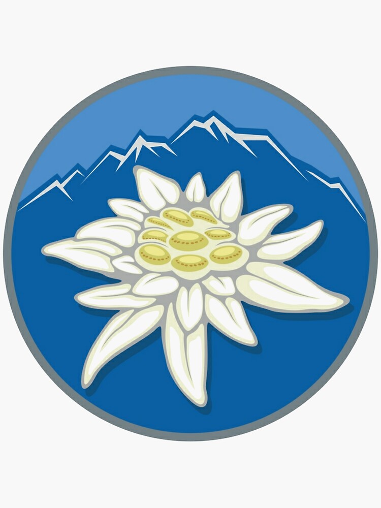 "flowers edelweiss mountains alps" Sticker for Sale by CorabicaArt ...