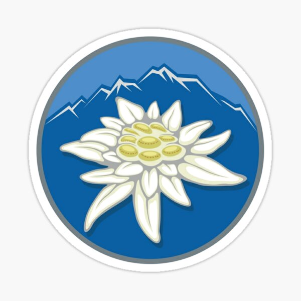 "flowers edelweiss mountains alps" Sticker for Sale by CorabicaArt ...