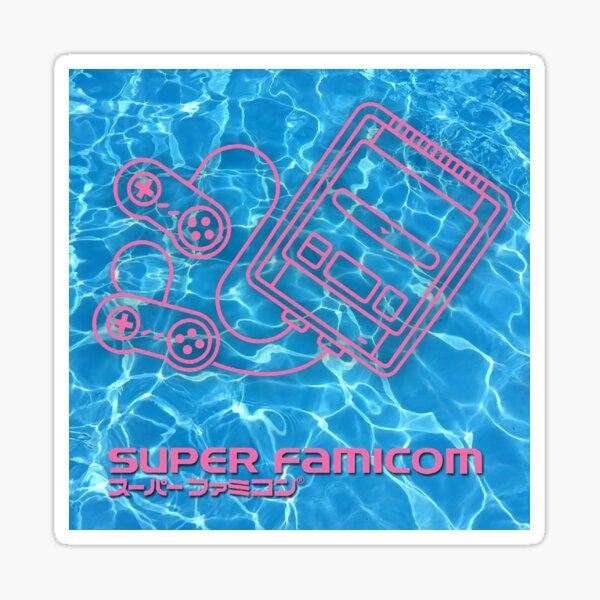 "Super Famicom Vaporwave" Sticker for Sale by 16TonPress | Redbubble