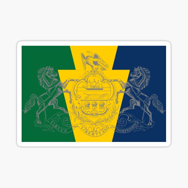 "PA Keystone Flag Tradition" Sticker for Sale by TheTaraStark | Redbubble