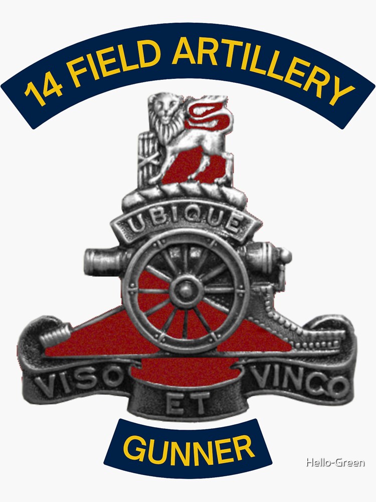 "14 Field Artillery SADF Gunner" Sticker for Sale by Hello-Green ...