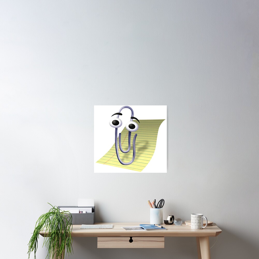 "Clippy | Office Assistant" Poster by Allampanato | Redbubble