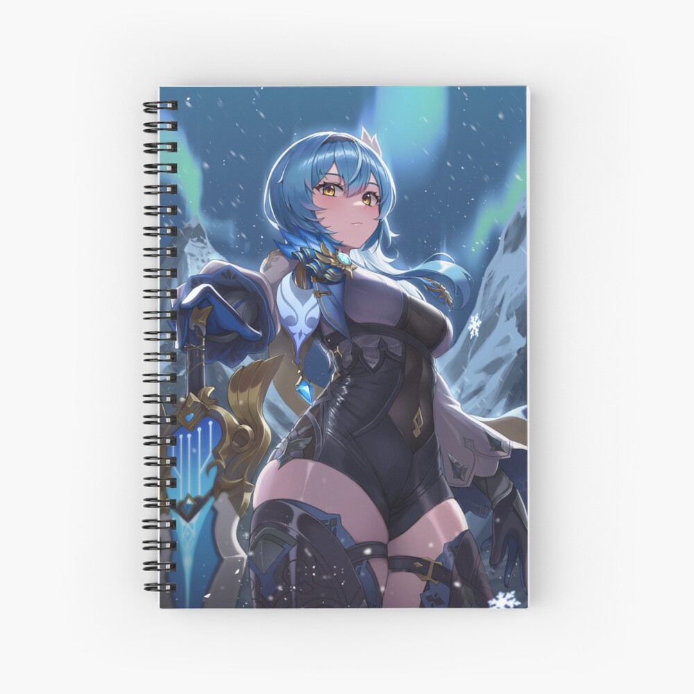 "Large Sword Eula Genshin Impact" Spiral Notebook for Sale by genshinwaifus | Redbubble