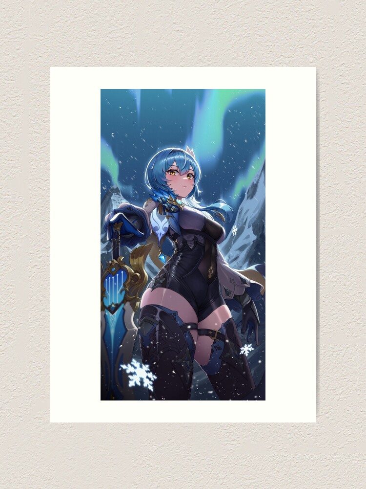 "Large Sword Eula Genshin Impact" Art Print for Sale by genshinwaifus ...