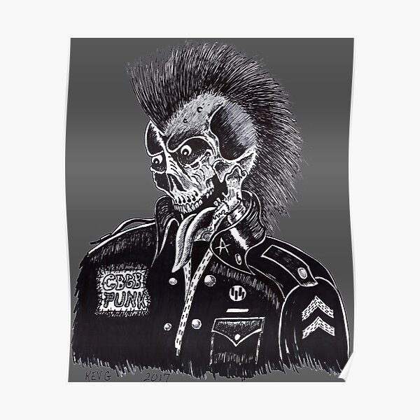 Póster «CRUST PUNK - Art By Kev G» de ArtByKevG | Redbubble