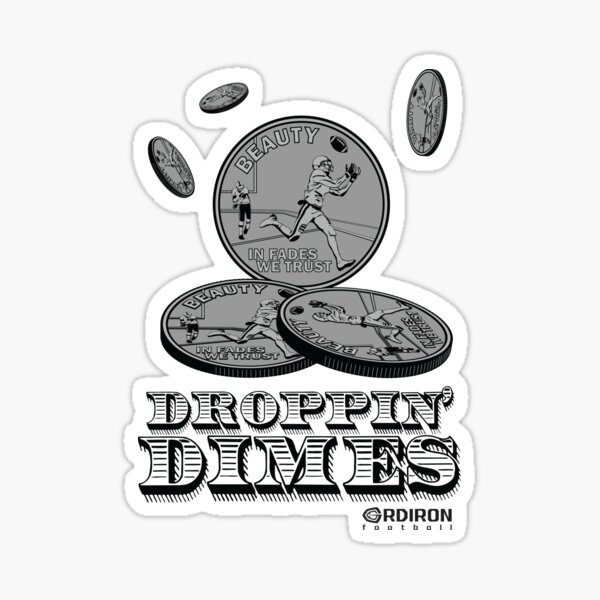 "Dropping Dimes" Sticker for Sale by grdironbrand | Redbubble