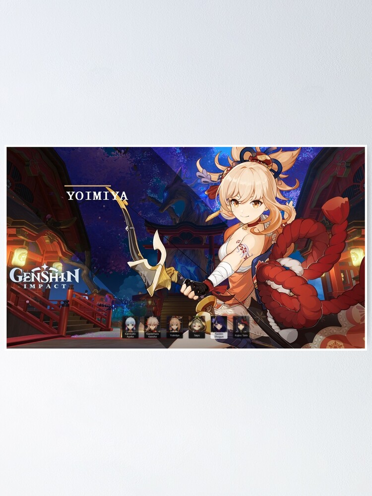 "Cover Yoimiya Genshin Impact-" Poster for Sale by genshinwaifus ...