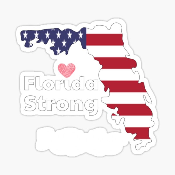 "Florida Strong God Bless America Hurricane Ian " Sticker for Sale by ...