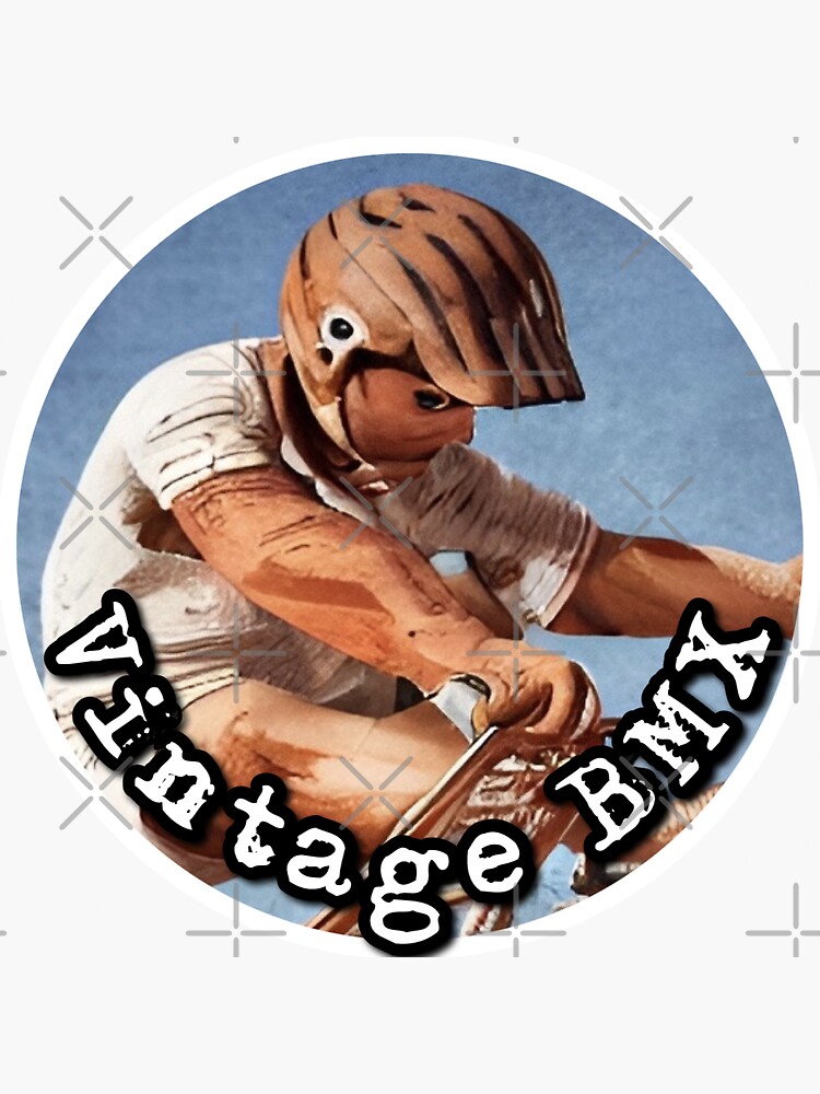 "Vintage BMX 80s racer diecut sticker" Sticker for Sale by ...