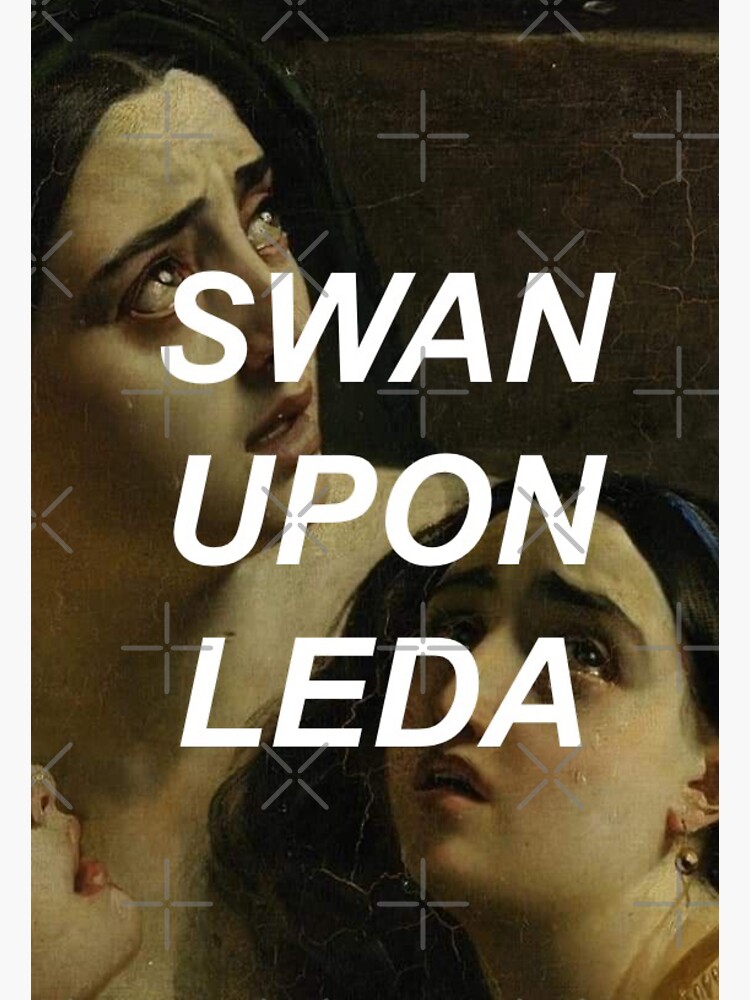 "Swan Upon Leda (Hozier)" Sticker for Sale by callahand97 | Redbubble