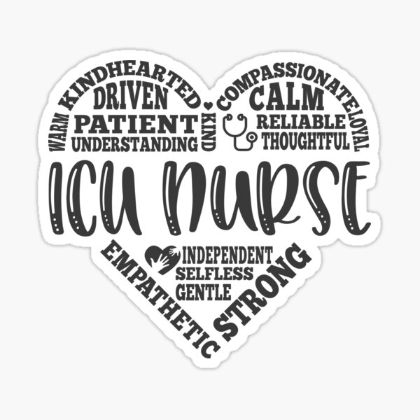 "ICU nurse, intensive care unit nurse" Sticker for Sale by ...