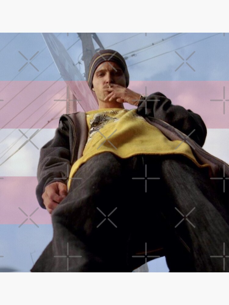 "Jesse Pinkman trans flag" Sticker for Sale by dauerstandby | Redbubble