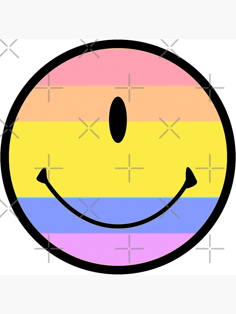 "70s Groovy One Eye Alien Smiley Emoji Face" Magnet for Sale by ...