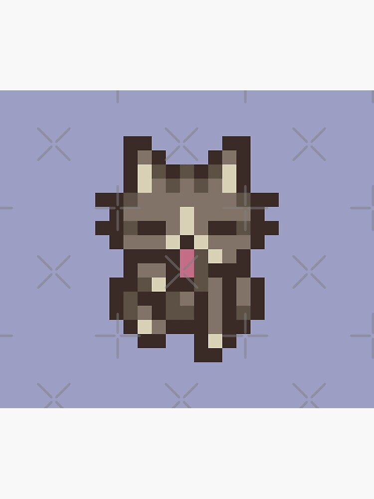 "Stardew Valley Grey/Gray Cat lick" Poster for Sale by aiya-pixels | Redbubble