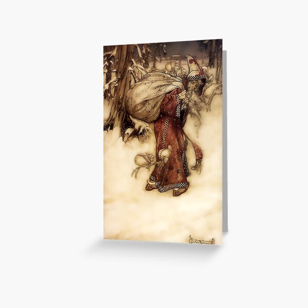 Santa Claus” by Arthur Rackham" Greeting Card for Sale by PatricianneK ...