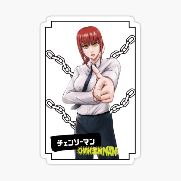 "chainsaw man Makima" Sticker for Sale by bluessky | Redbubble