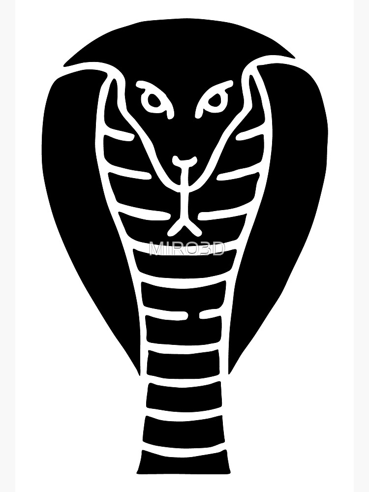 "Symbol of an Indian cobra snake, culture of India" Art Print for Sale ...