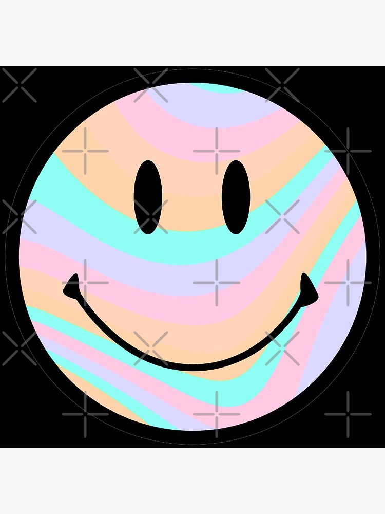 "70s Hippie Retro Smiley Emoji Face" Art Print for Sale by sarascoprox ...