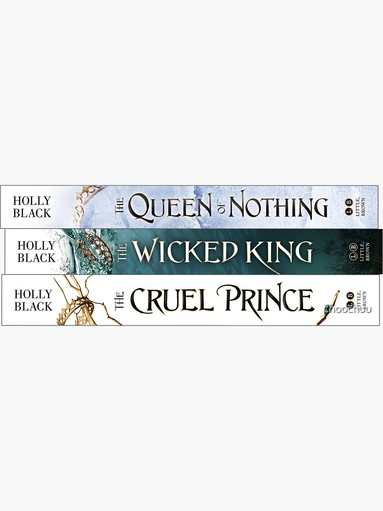 "the cruel prince holly black trilogy book stack" Sticker for Sale by ...