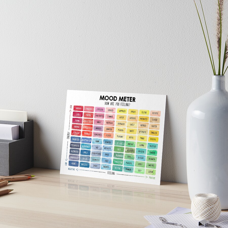 "Mood meter" Photographic Print for Sale by lightsaltdesign | Redbubble