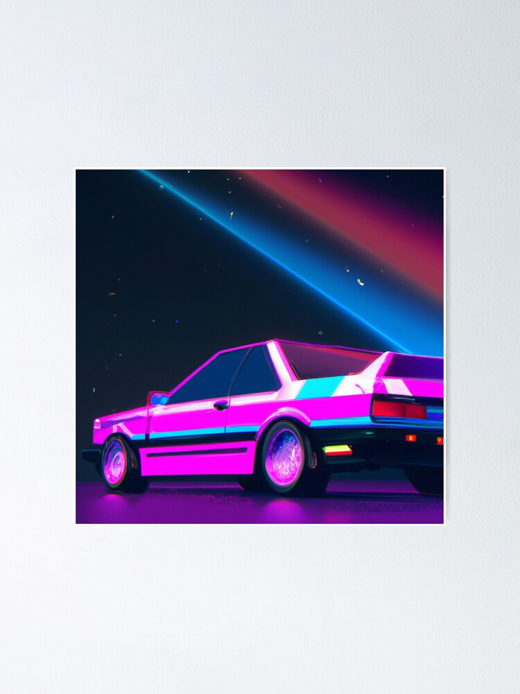 "Boxy classic 80s sports car " Poster for Sale by SJG-digital | Redbubble