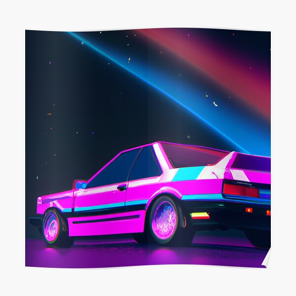 "Boxy classic 80s sports car " Poster for Sale by SJG-digital | Redbubble
