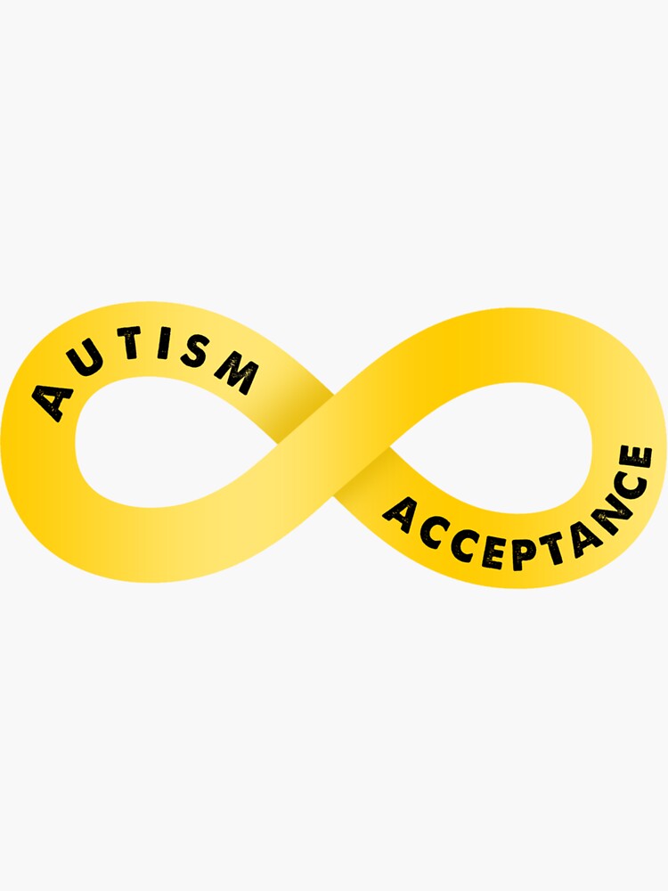"Gold Infinity Symbol For Autism " Sticker for Sale by rainbowmamaa ...