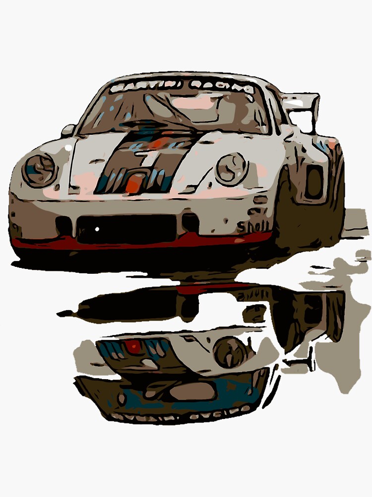"911 Race Car" Sticker for Sale by Flagg90 | Redbubble