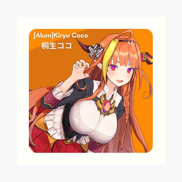 "[ Alum ] Kiryu Coco Hololive Virtual Youtuber 桐生ココ Vtuber" Art Print for Sale by creativille ...