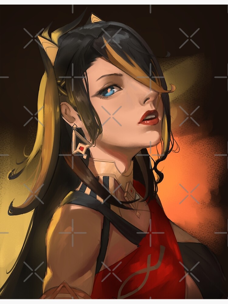"Anime Dehya Fanart Genshin Impact" Poster for Sale by genshinwaifus ...