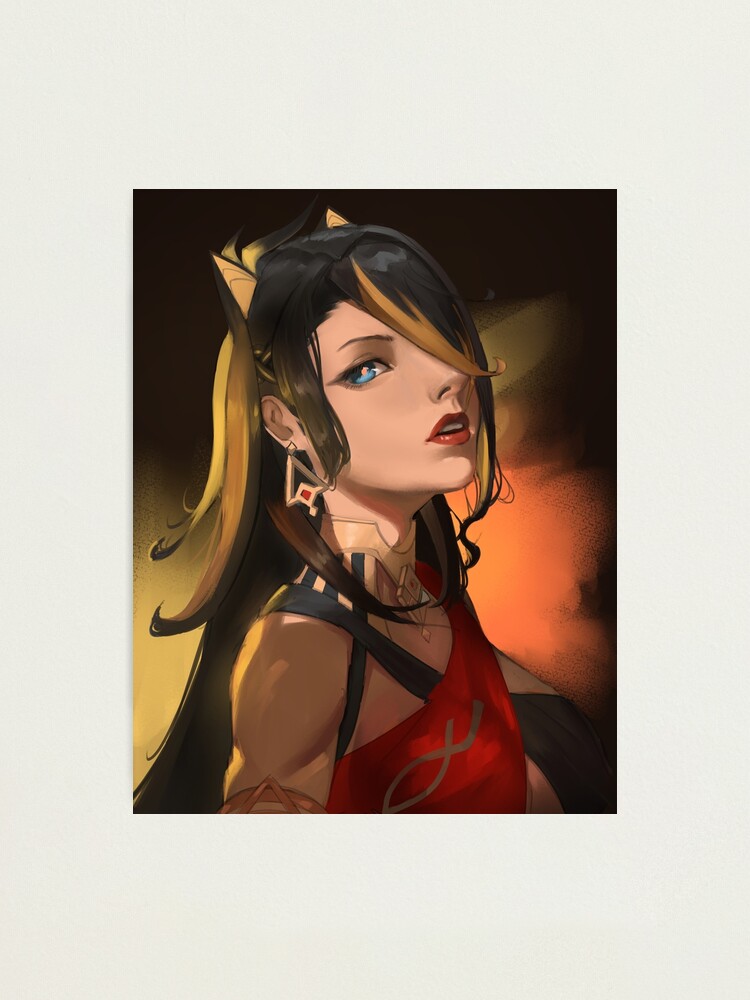 "Anime Dehya Fanart Genshin Impact" Photographic Print for Sale by ...