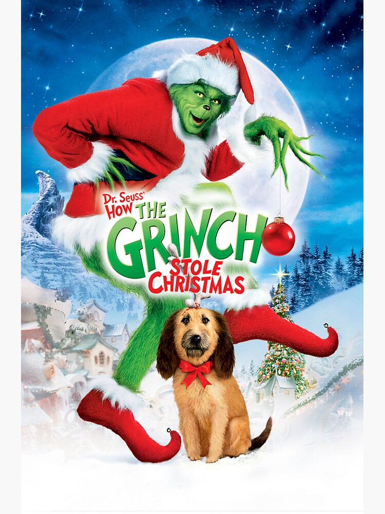 "Grinch Poster" Sticker for Sale by stesandra | Redbubble