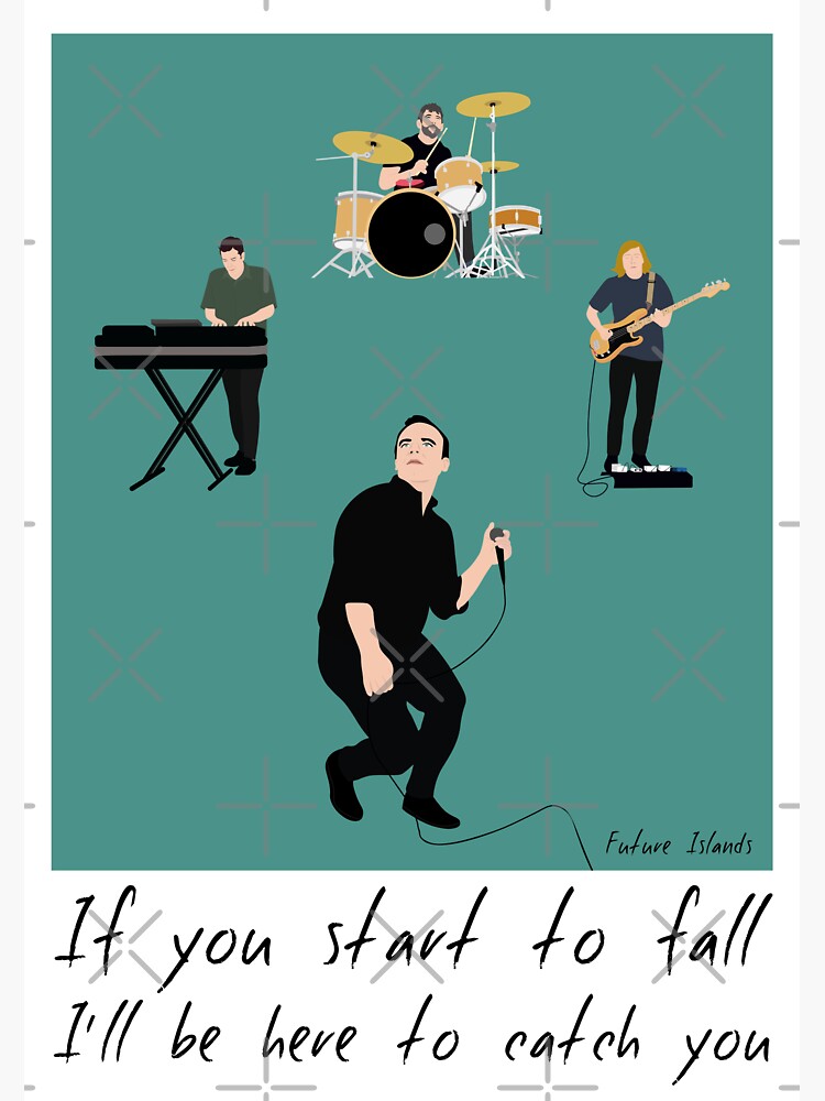 "Future Islands Sam Herring dancing - The Fountain" Sticker for Sale by ...