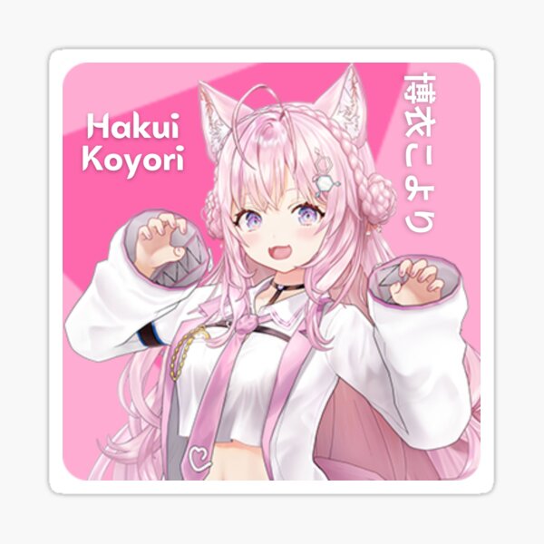"Hakui Koyori Hololive Virtual Youtuber 博衣こより Vtuber holoX" Sticker for ...