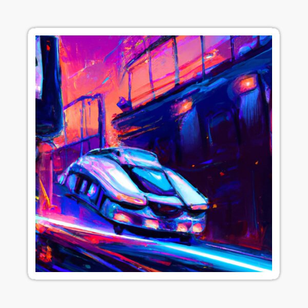 "Cyberpunk car" Sticker for Sale by FreddyScho | Redbubble