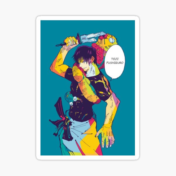 "Toji" Sticker for Sale by Saad221 | Redbubble