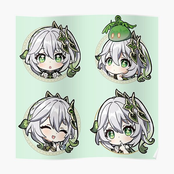 "Chibi Nahida - Genshin Impact" Poster for Sale by persephonexx | Redbubble