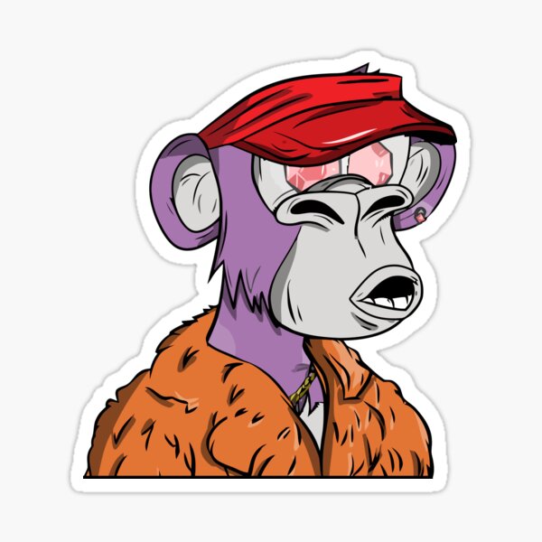 "Monkey" Sticker for Sale by jyotika3737 | Redbubble