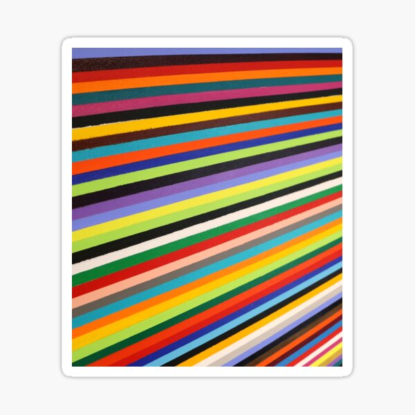 "Rainbow colored line design" Sticker for Sale by kitslam | Redbubble