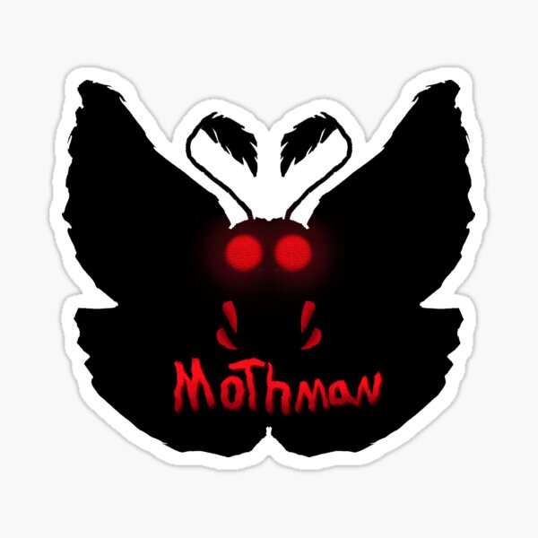 "Mothman" Sticker for Sale by AlexanderSea | Redbubble