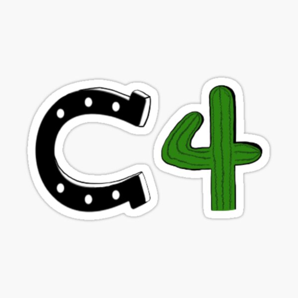 "Cartoon C4" Sticker for Sale by C4-CompanyMerch | Redbubble