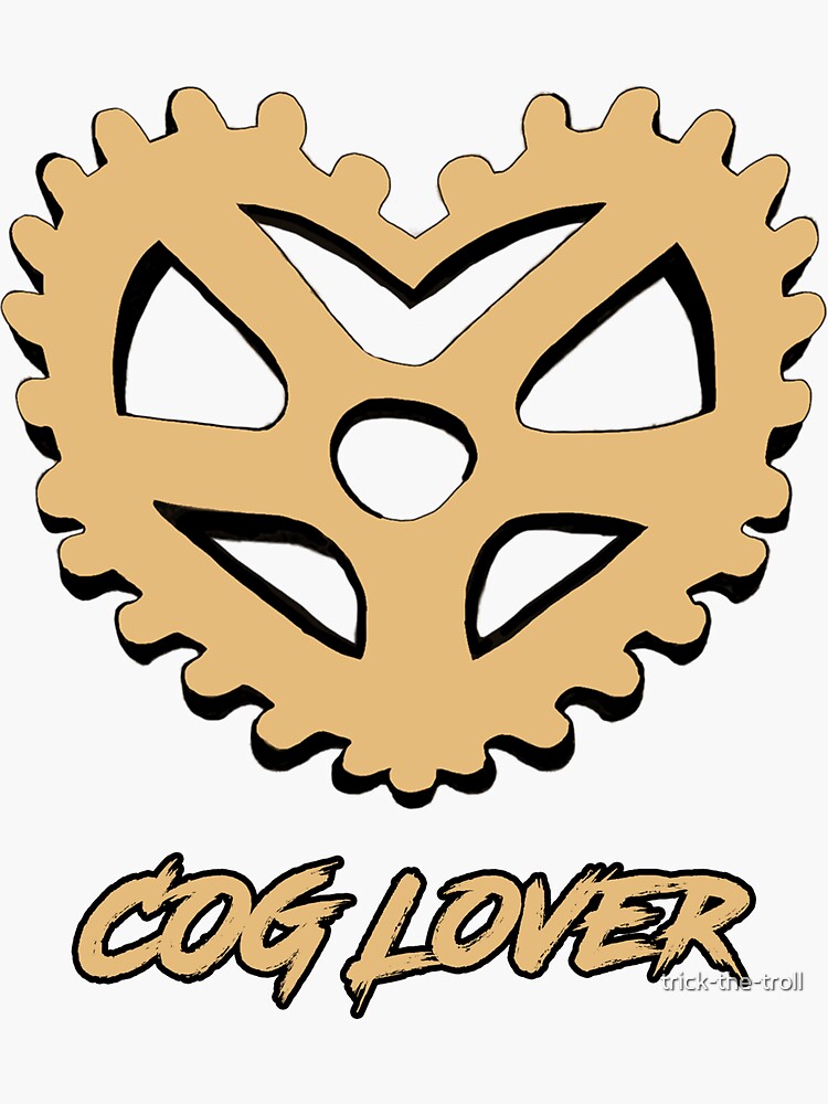 "Cog Lover" Sticker for Sale by trick-the-troll | Redbubble
