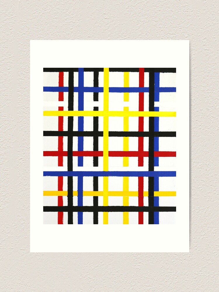 "Piet Mondrian inspired Line Design" Art Print for Sale by kitslam ...