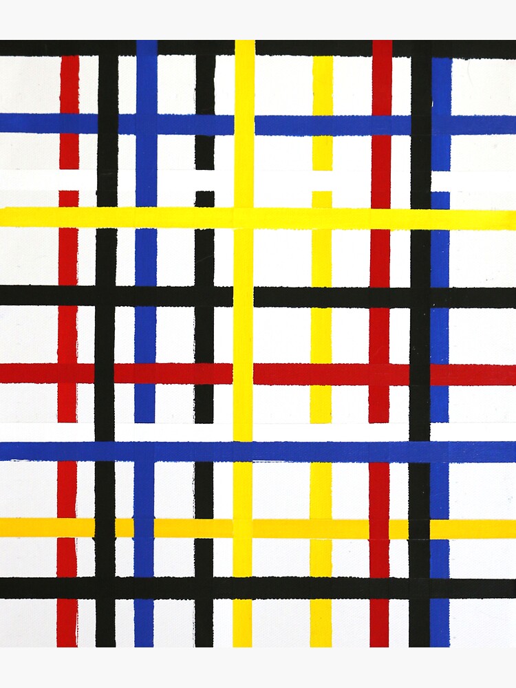 "Piet Mondrian inspired Line Design" Sticker for Sale by kitslam ...