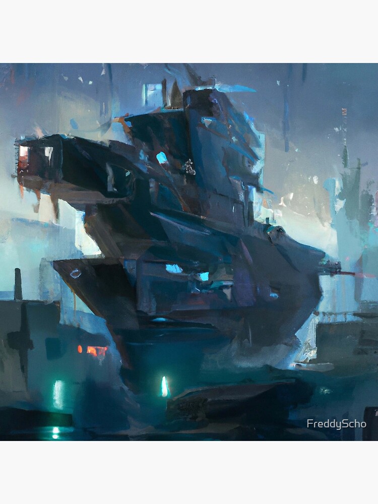 " cyberpunk ship" Poster for Sale by FreddyScho | Redbubble