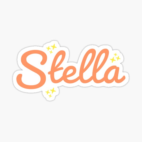 Stella Name Sticker For Sale By Alaeeddinebhm Redbubble